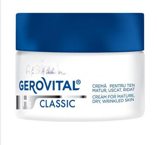 Gerovital H3 Classic - Cream for Mature Dry Wrinkled Skin -50ml ...